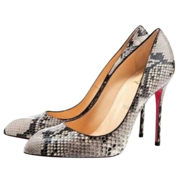 Christian Louboutin | Shoes | New Christian Louboutin 355 Roccia Python Pigalle Follies Chiara ...